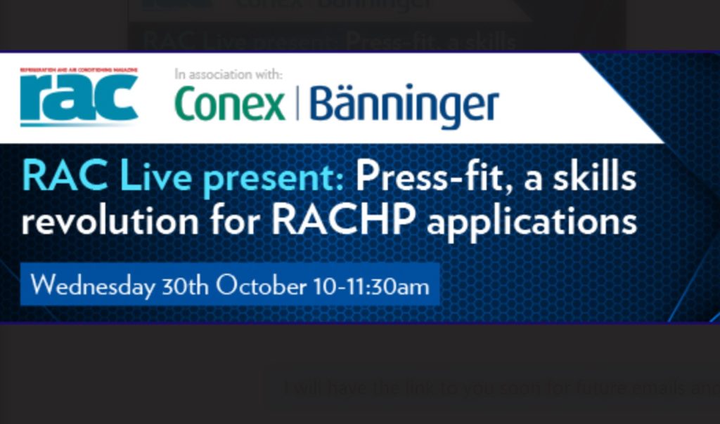 Don’t miss tomorrow’s RAC Live press-fit in cooling webinar ...