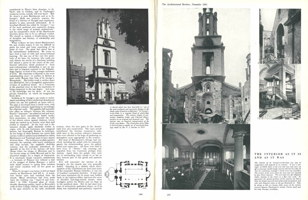 ‘Bombs clattered down on St. George’s-in-the-East - only the sturdy ...