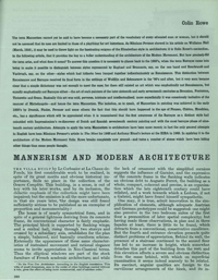 Mannerism and Modern architecture - Architectural Review