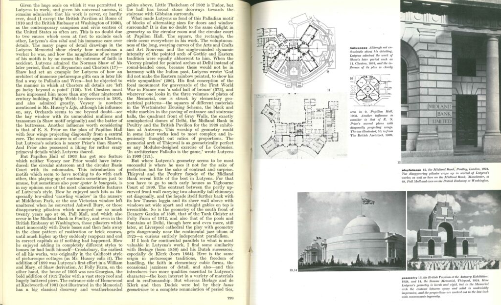 Building with wit: Nikolaus Pevsner on Sir Edwin Lutyens ...