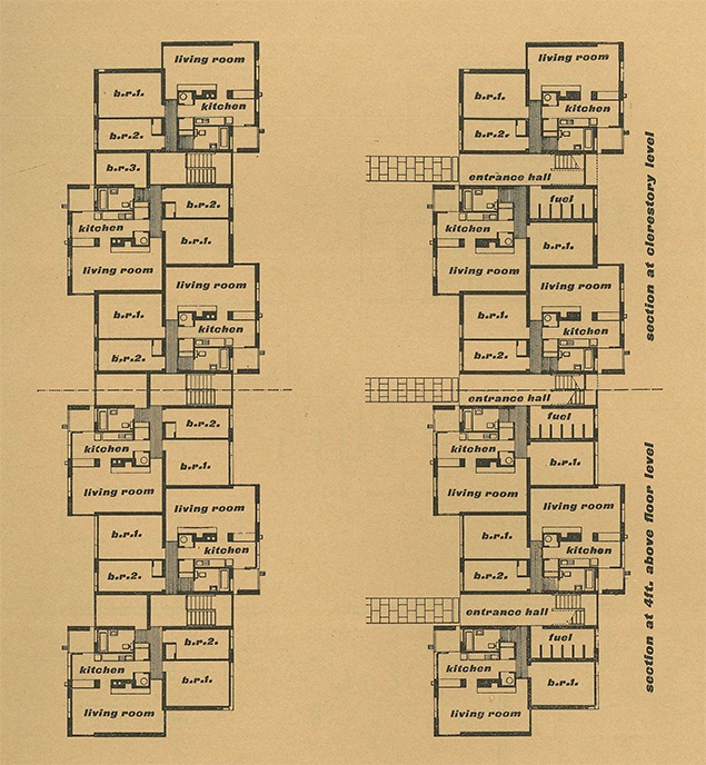 Flats at Ham Common by Stirling and Gowan - The Architectural Review