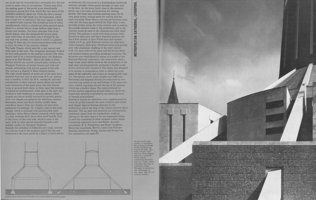 1967 June: Metropolitan Cathedral by Frederick Gibberd and Partners ...