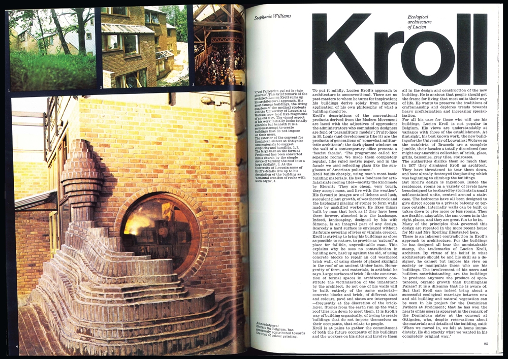 Ecological architecture of Lucien Kroll - The Architectural Review
