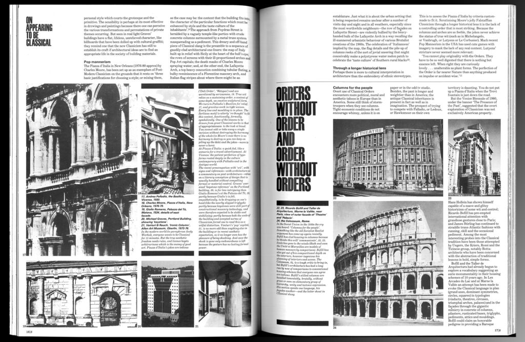 Principle v Pastiche, Perspectives on Some Recent Classicisms ...