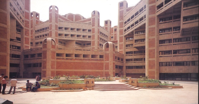 ‘The office complex in New Delhi by Raj Rewal appears as a fortress in ...