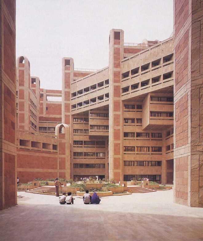 ‘The office complex in New Delhi by Raj Rewal appears as a fortress in ...