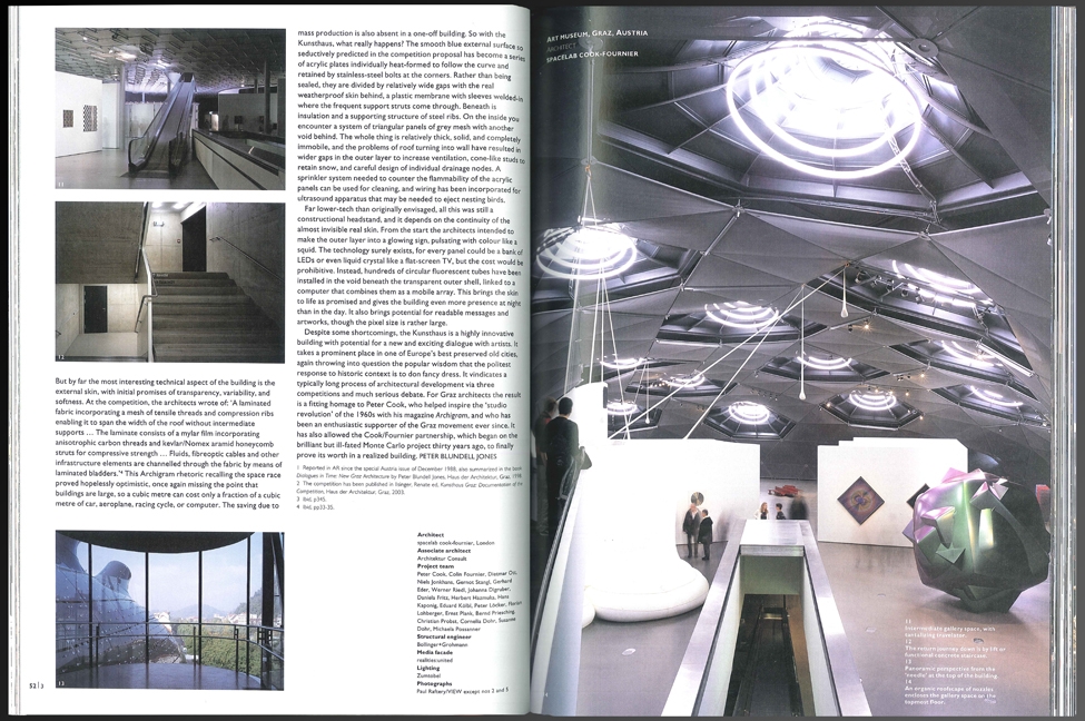 Alien encounter: Kunsthaus Graz by Peter Cook and Colin Fournier ...