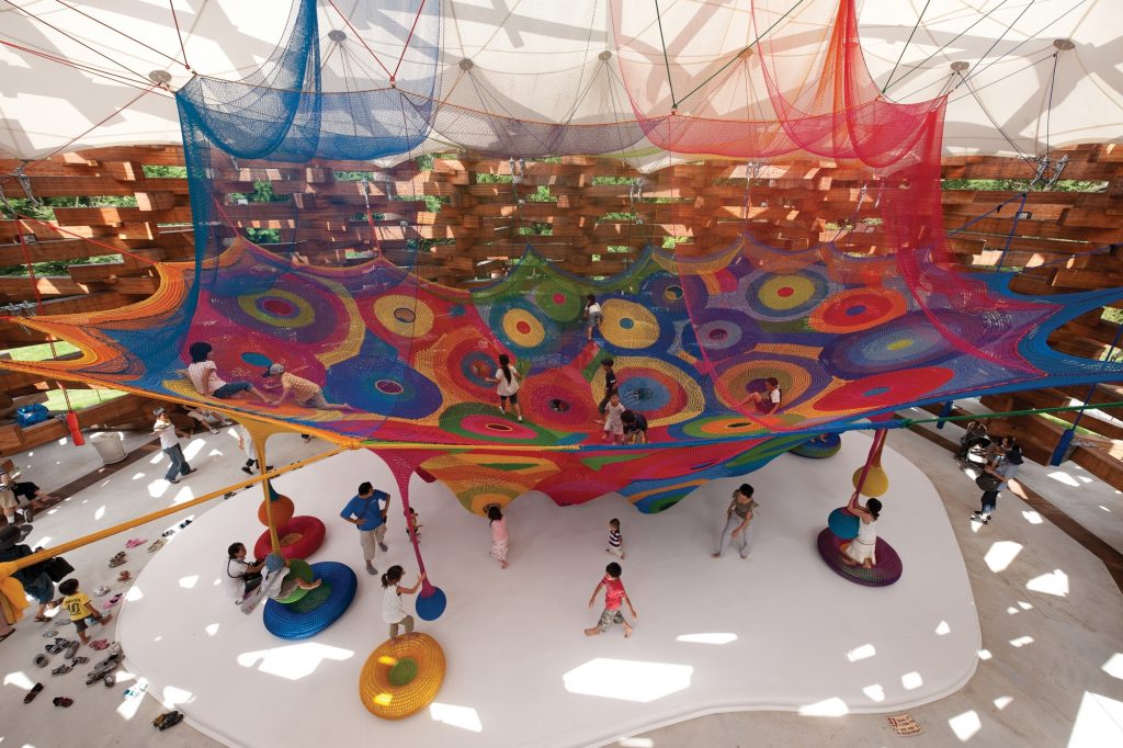 Forest of Net Pavilion by Twzuka Architects, Hakone Open-air Museum ...