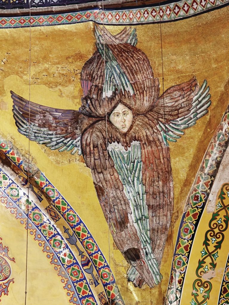 Hagia Sofia restoration reveals face of a seraph angel mosaic - The ...