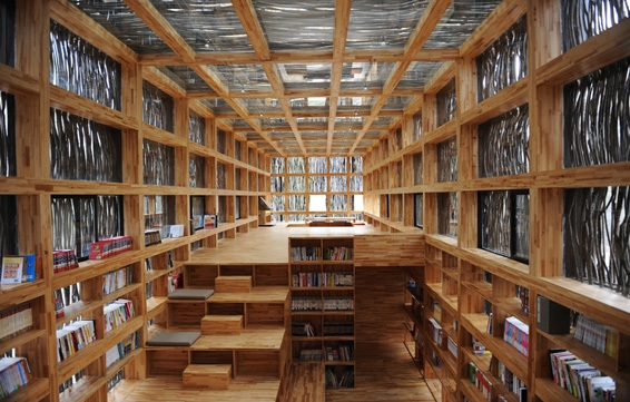 Veil and grid: Library by Li Xiaodong, China - Architectural Review