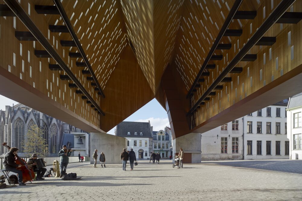 Steel magnet: De Krook Library, Ghent, Belgium, by RCR Arquitectes and ...