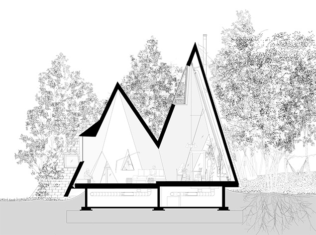 Nasu Tepee House in Tochigi, Japan by Hiroshi Nakamura & NAP Architects ...