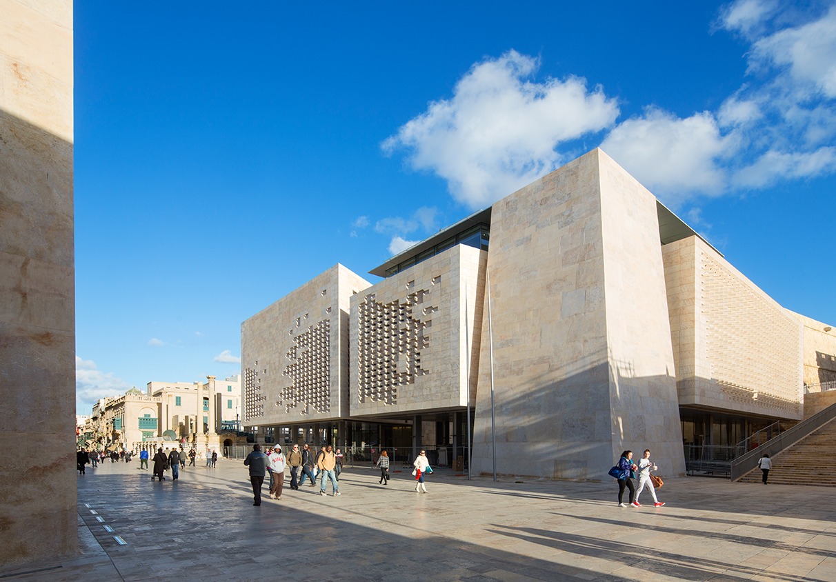 Parliament building in Valletta, Malta by Renzo Piano Building Workshop ...