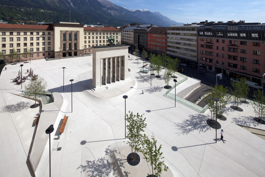 Eduard-Wallnöfer-Platz in Innsbruck, Austria by LAAC Architekten and ...