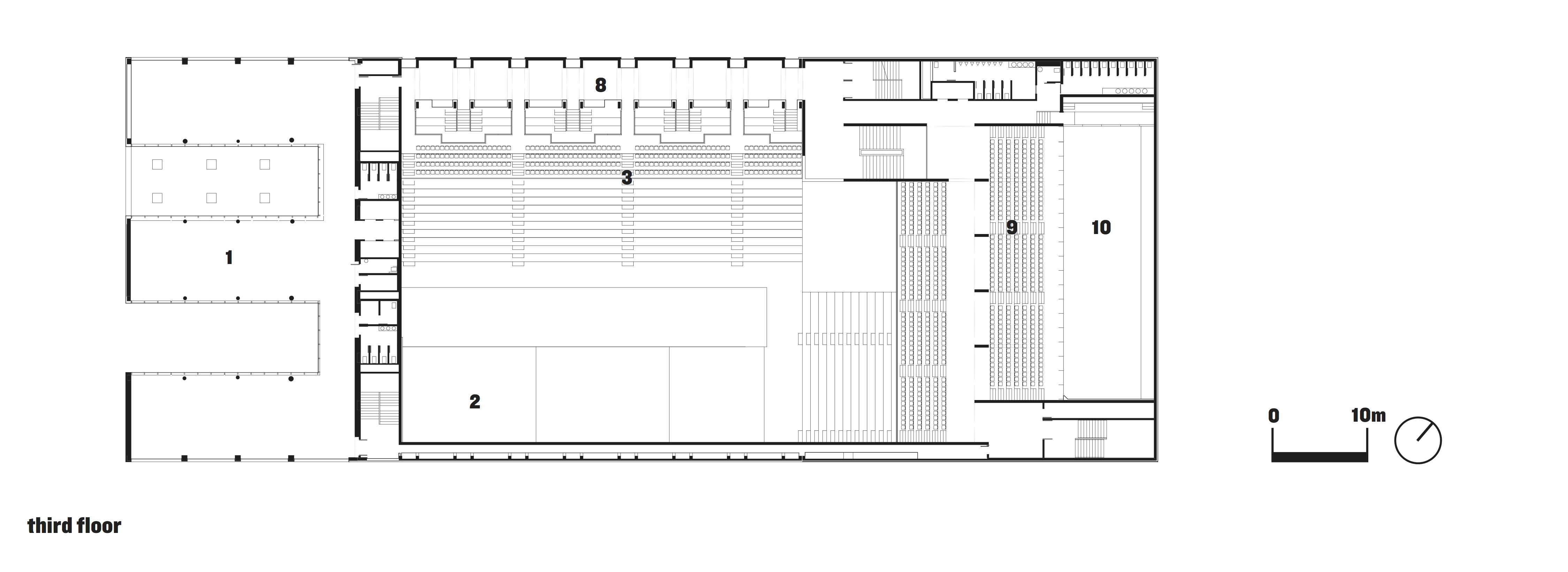 Court circular: Frontón Bizkaia handball courts in Bilbao, Spain by ...