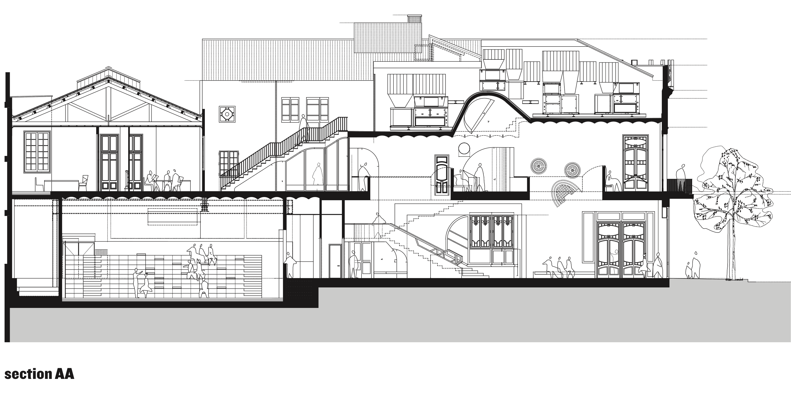 Ghost storeys: Sala Beckett theatre in Barcelona, Spain by Flores ...