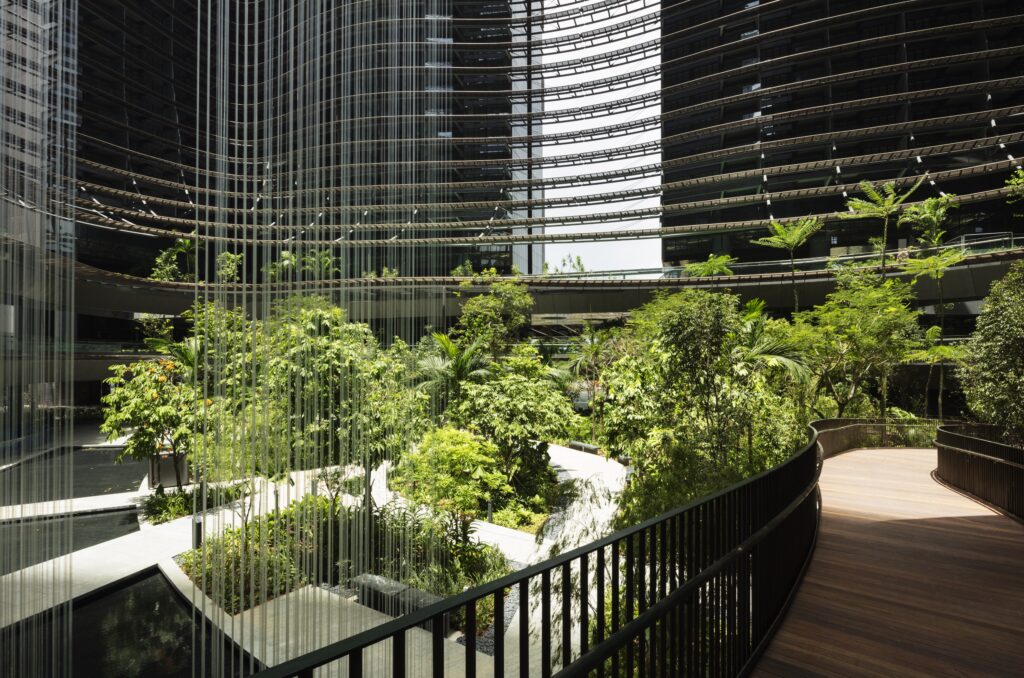 Heart of greenness: Marina One, Singapore by Ingenhoven Architects with ...