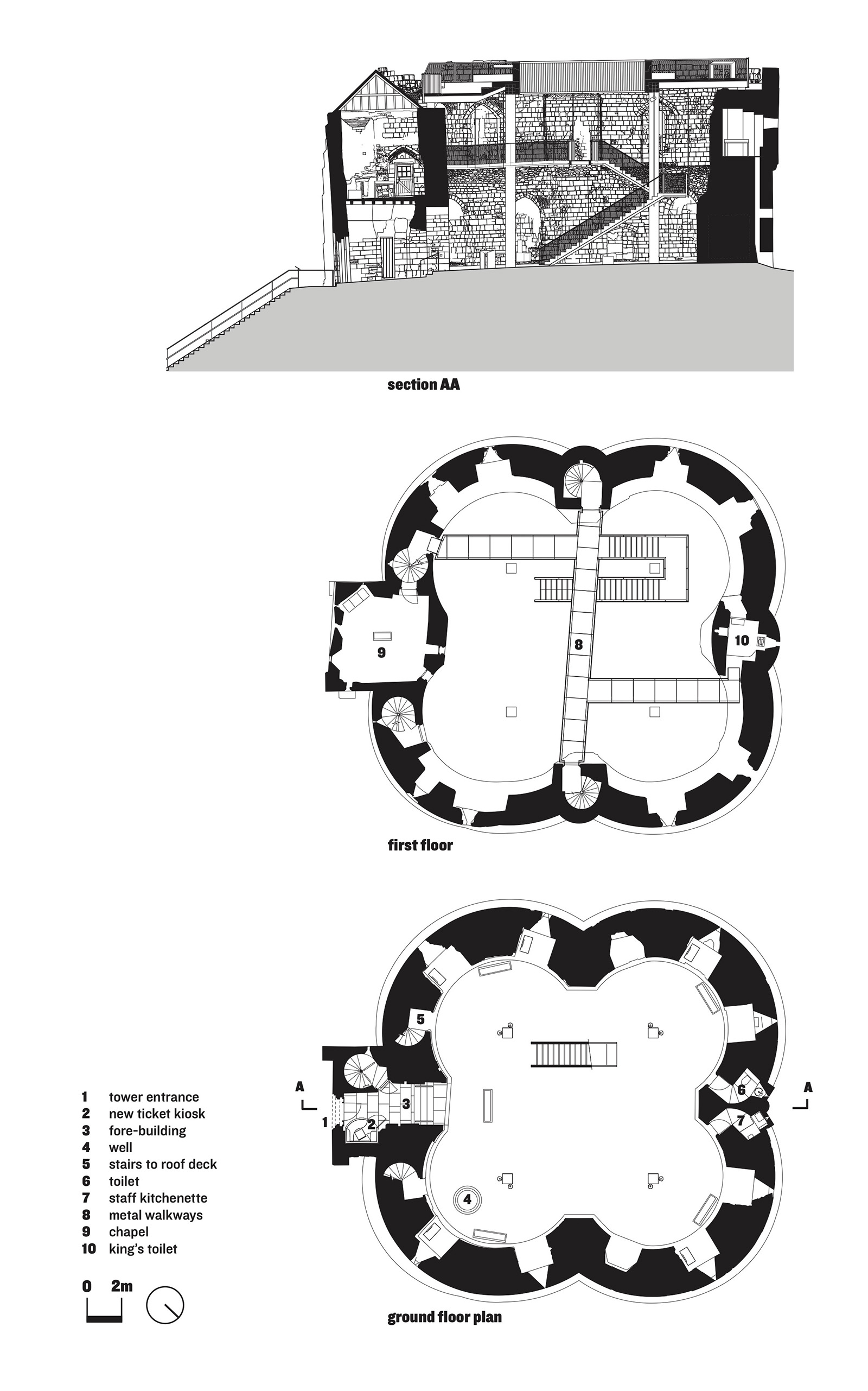 Clifford’s Tower in York, United Kingdom by Hugh Broughton Architects ...