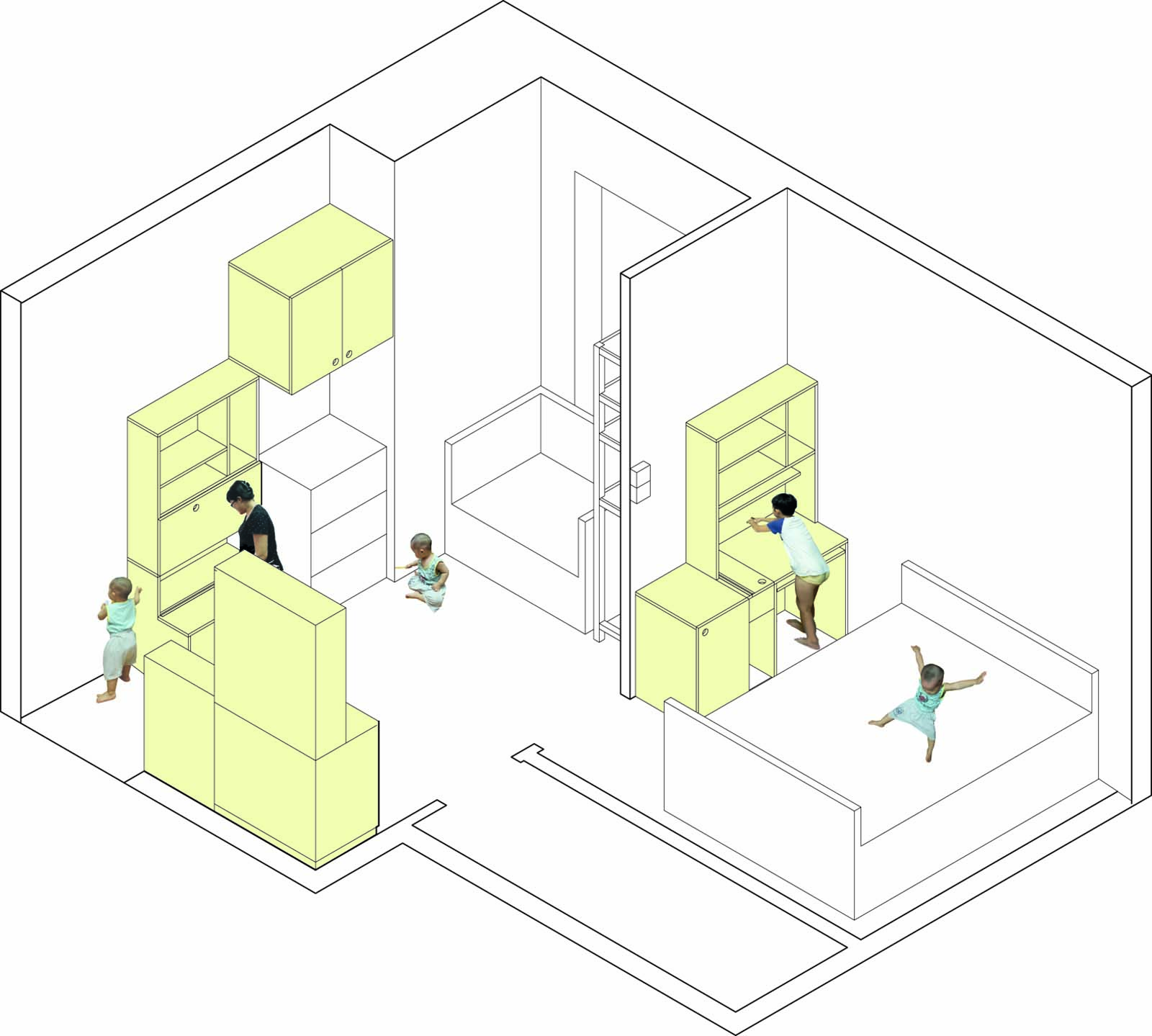Modular furniture for subdivided units by Domat in Hong Kong, China ...