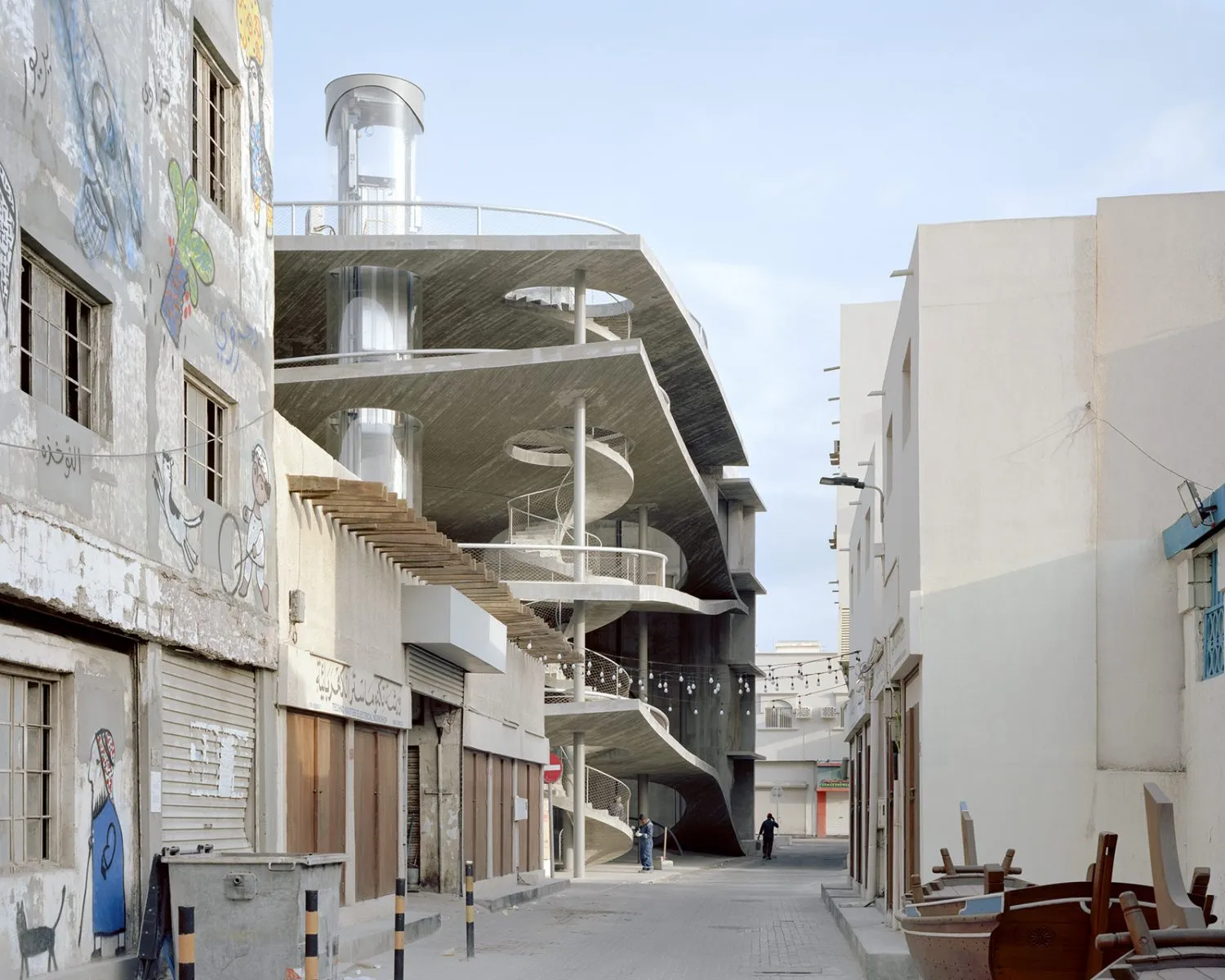 Pearling Path car parks in Muharraq, Bahrain, by Christian Kerez
