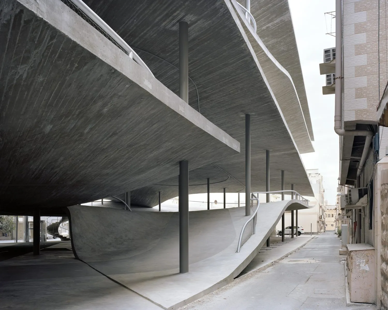 Pearling Path car parks in Muharraq, Bahrain, by Christian Kerez