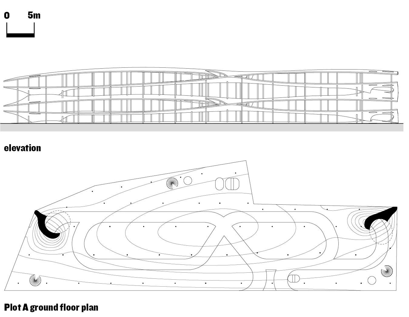 Pearling Path car parks in Muharraq, Bahrain, by Christian Kerez