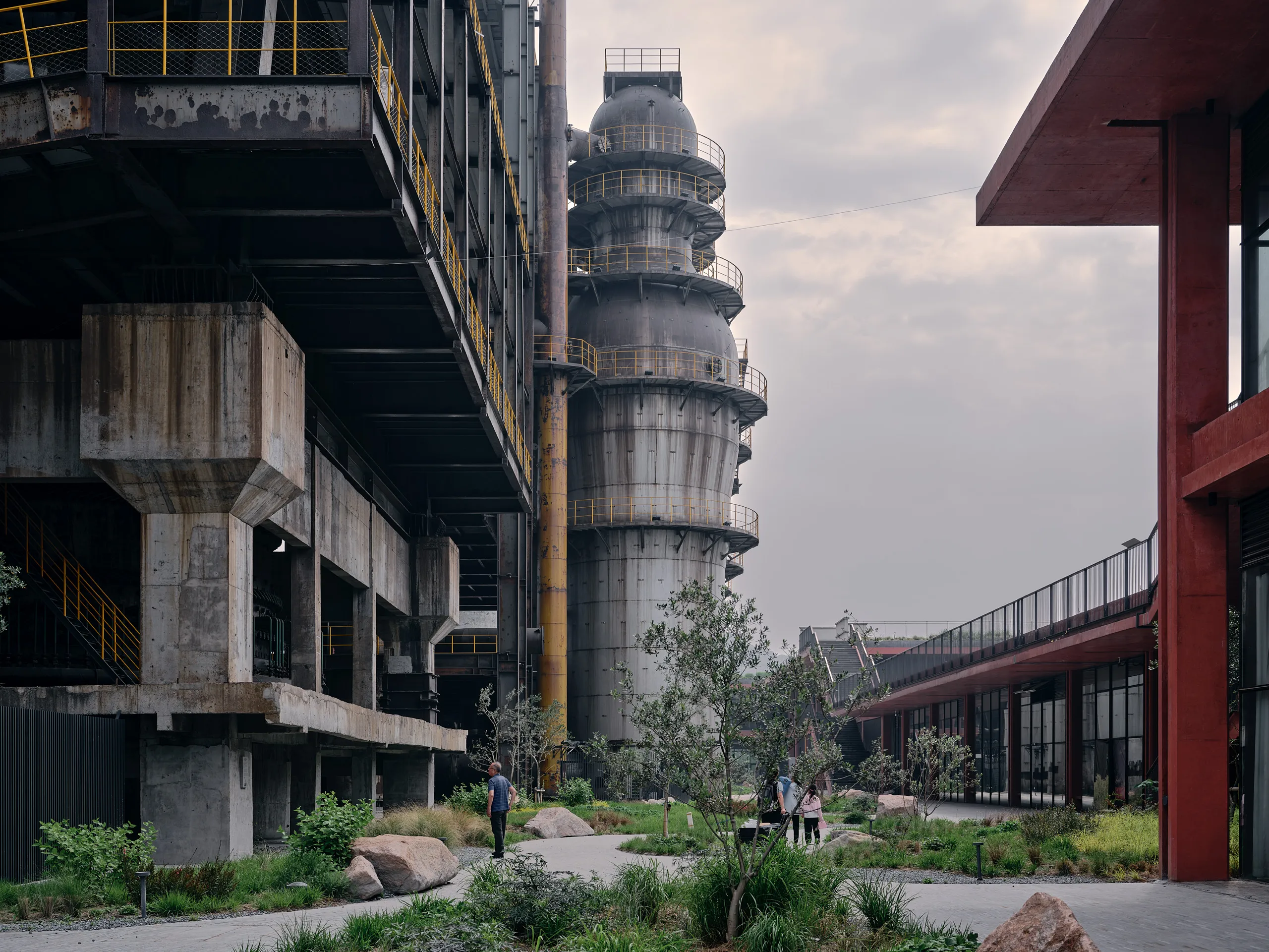 Hangzhou Grand Canal Steelworks Park by Jiakun Architects