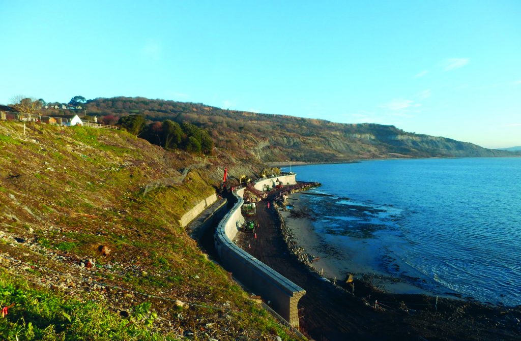 Lyme Regis landslip stabilisation: Coastal conservation | Ground ...
