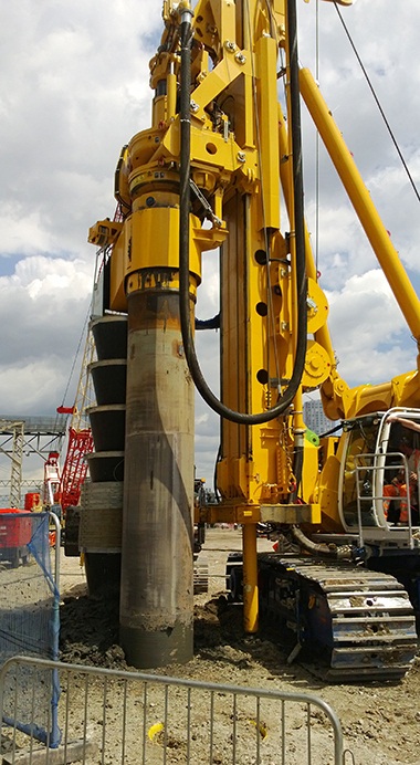 Phased delivery: Major piling work for Crossrail’s Pudding Mill Lane ...