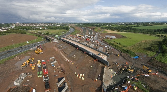 First bridge slid onto new foundations on Scotland’s M8 M73 M74 upgrade ...