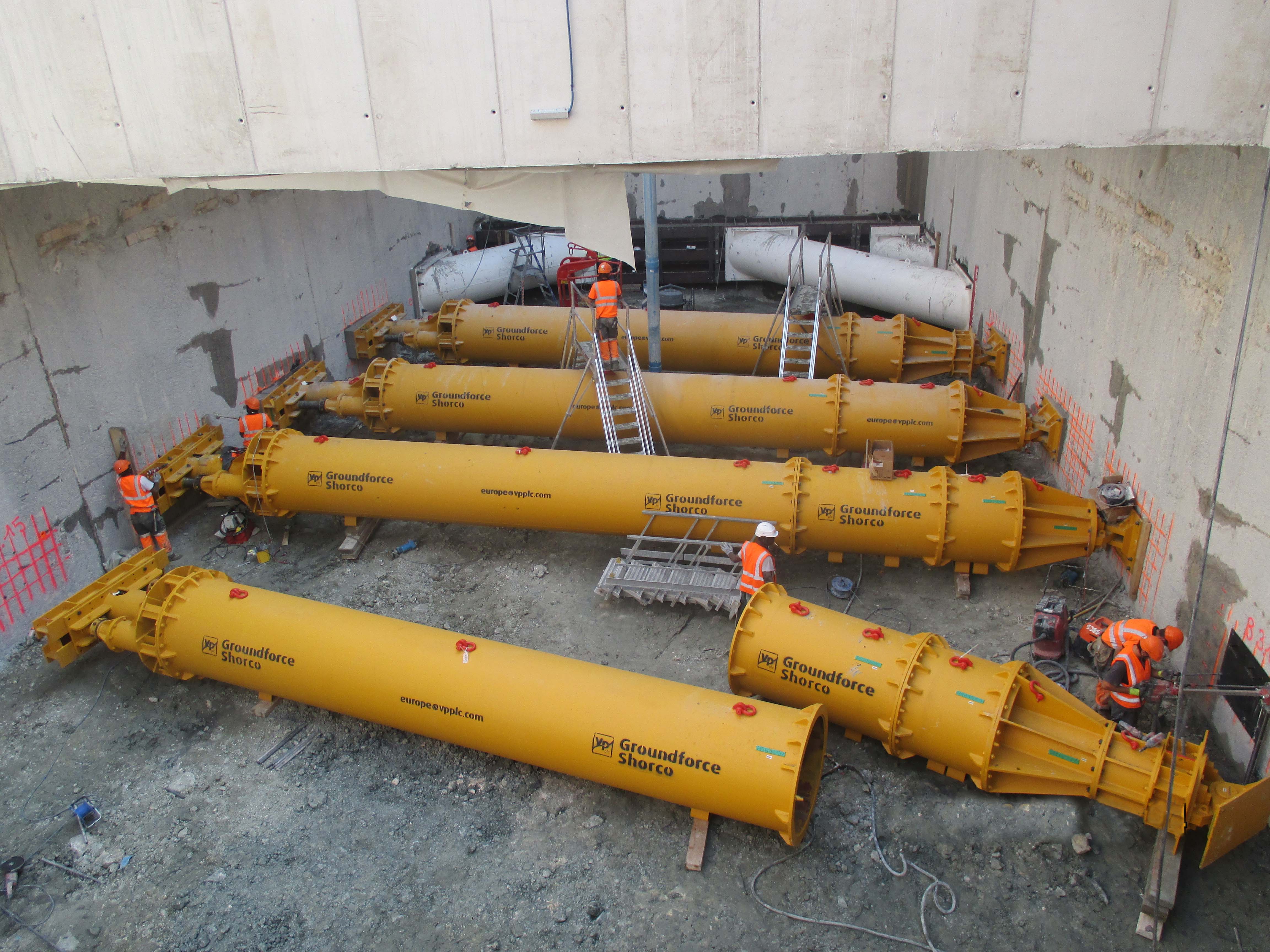 Paris metro propping provided by Groundforce | Ground Engineering