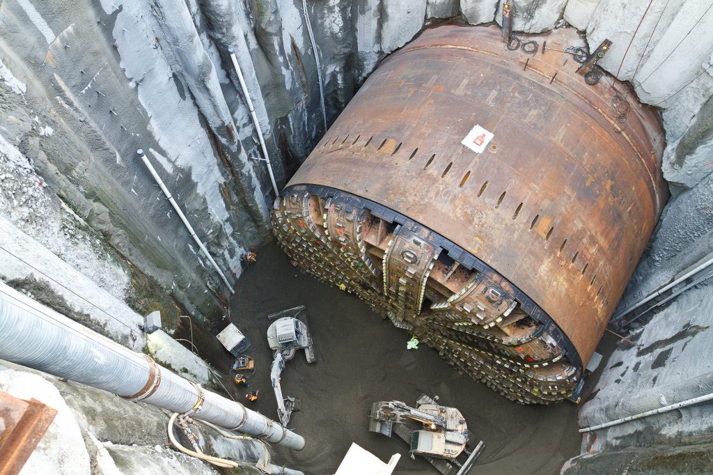 SR 99 update: TBM exits access pit | Ground Engineering