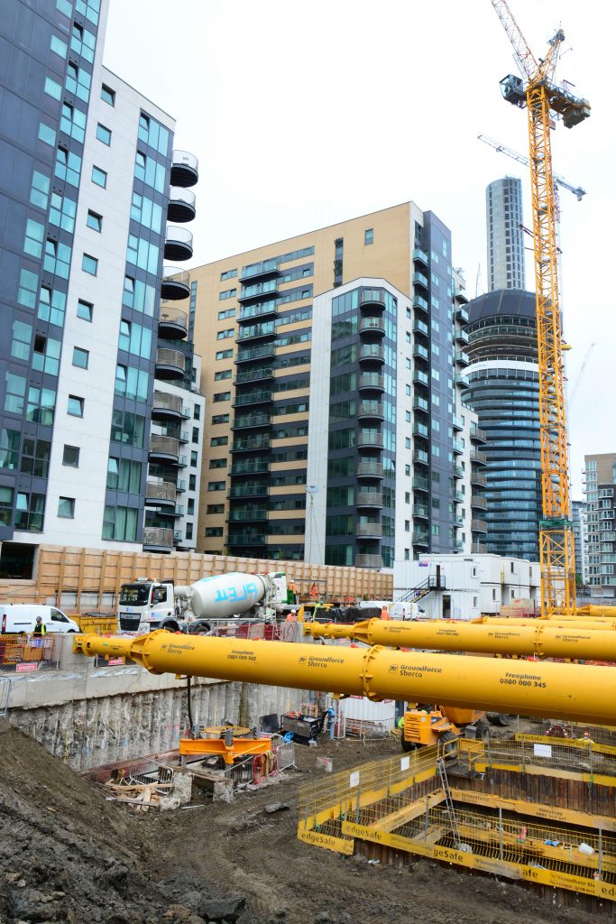 Groundforce provides support for Millharbour basement project | Ground ...