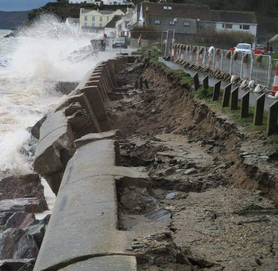 Sea wall collapse closes Devon road | Ground Engineering