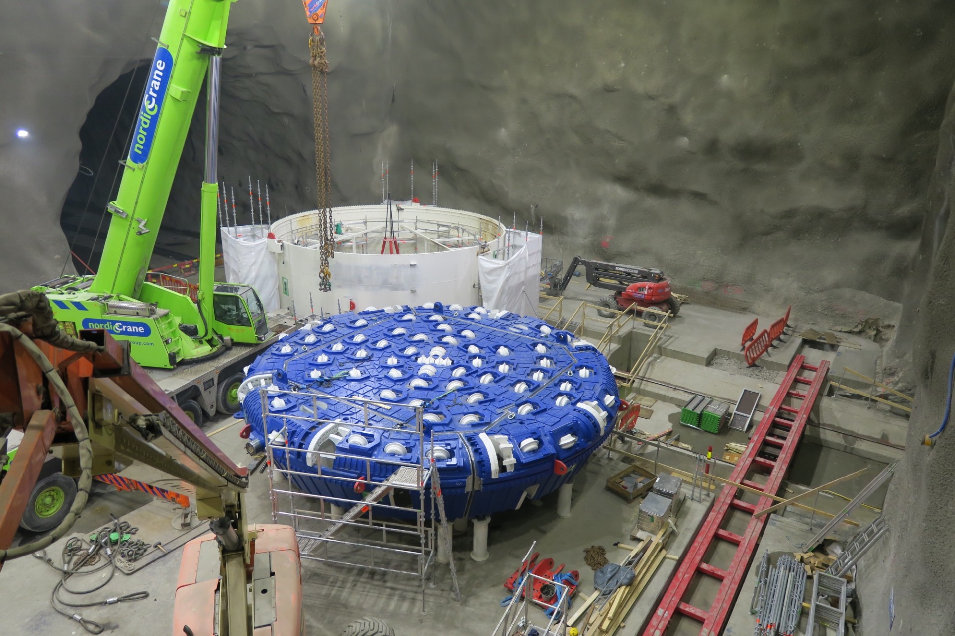 Assembly starts on first Follo Line TBM | Ground Engineering