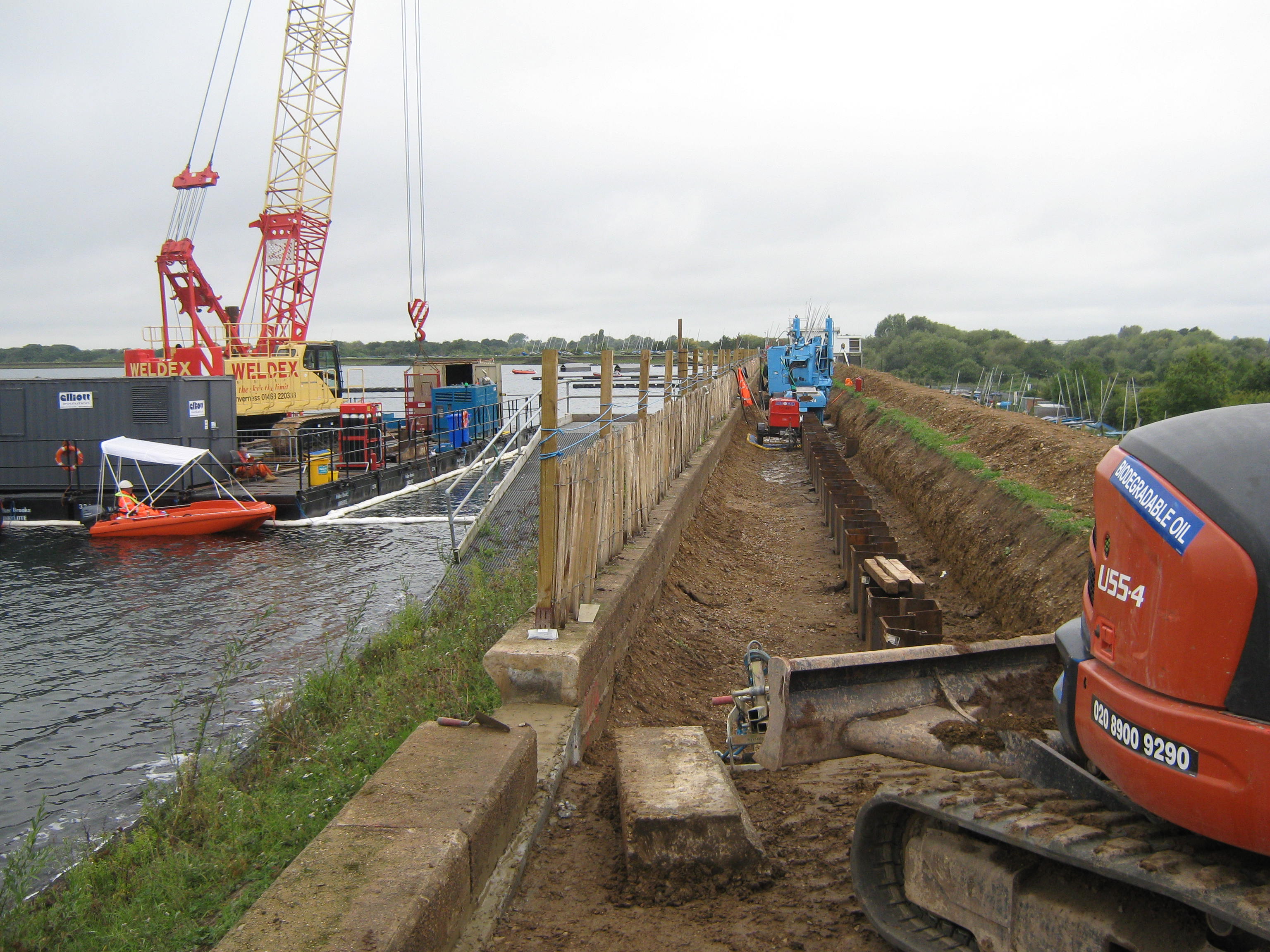 Overwater piling solves Thames reservoir supply issues | Ground Engineering