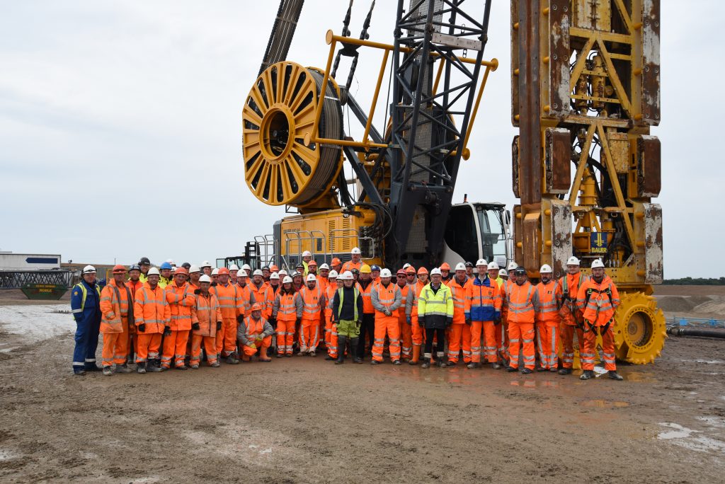 Bauer rig moves into position for potash work | Ground Engineering