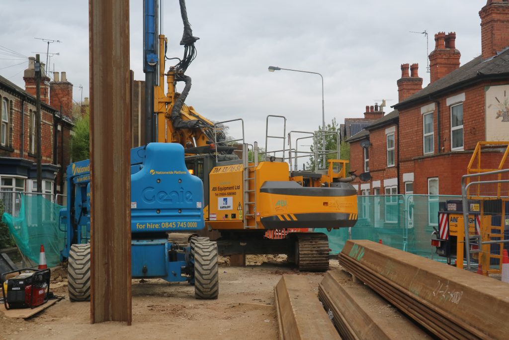 Piling works reveal historic Newark moat | Ground Engineering