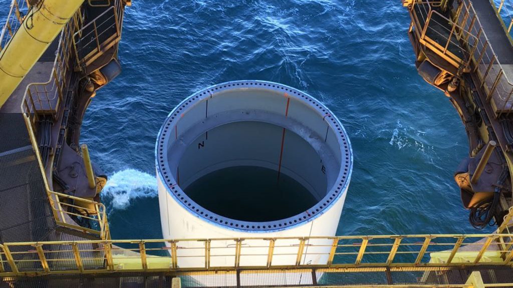 First monopile installation underway at Hornsea Project One | Ground ...