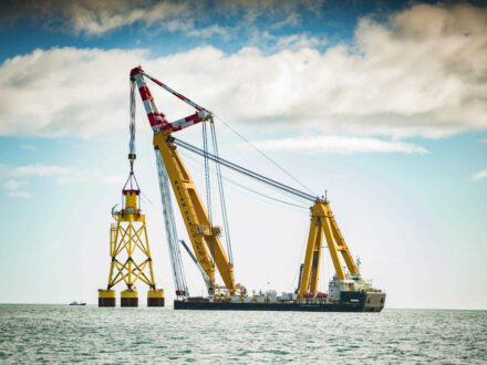 First suction bucket jacket foundation installed at EOWDC | Ground ...