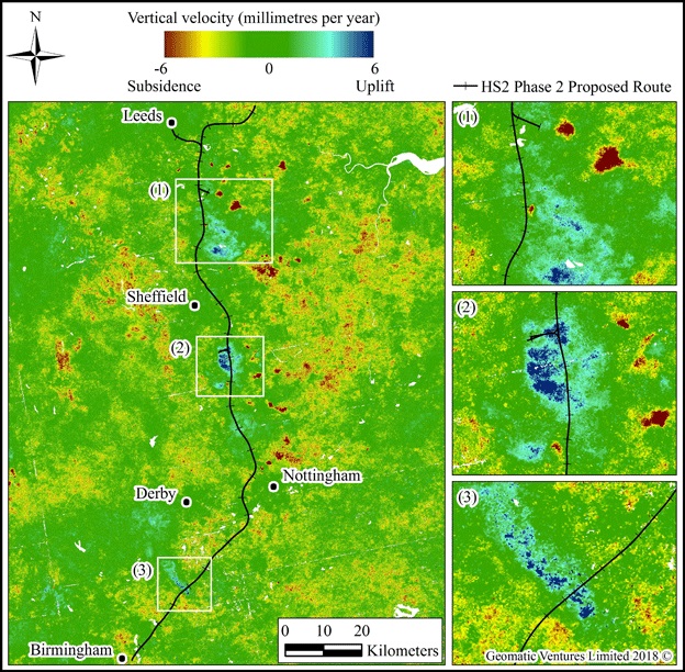 New land motion map shows human impact on the UK landscape | Ground ...