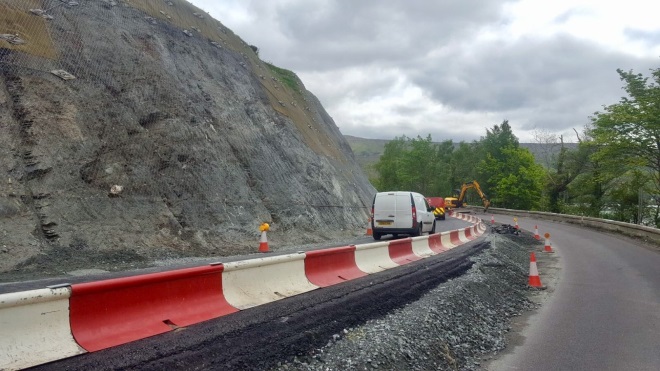 Major milestone reached on A83 Strone Point slope work | Ground Engineering