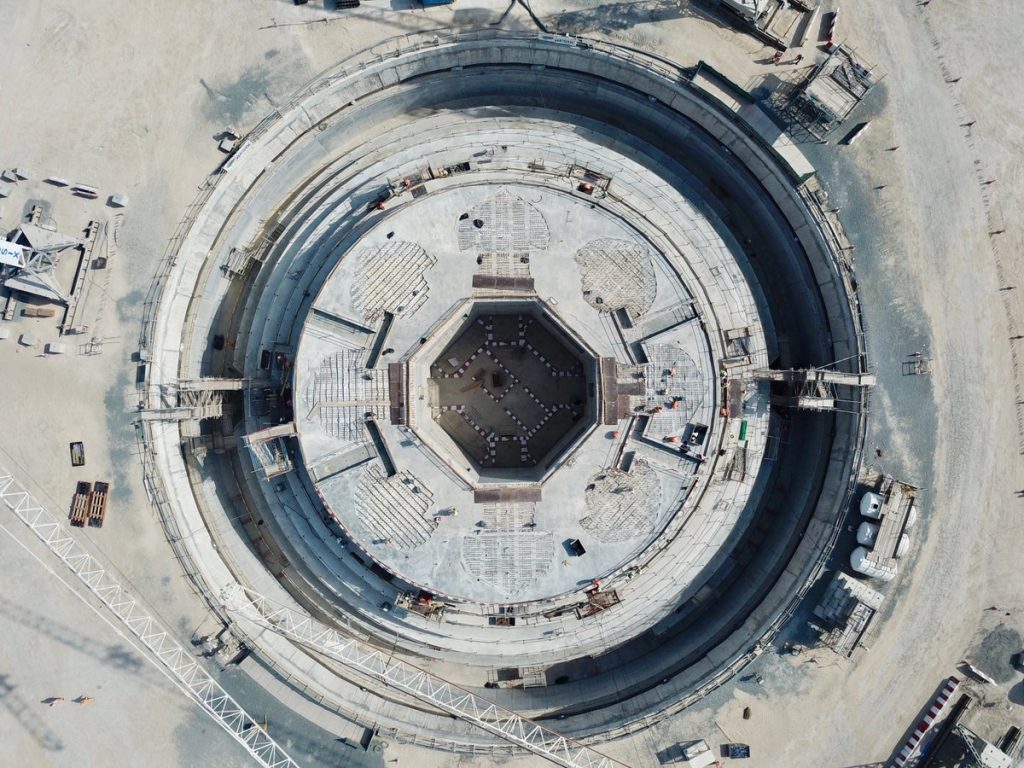 Pile cap installed for 1km tall Dubai tower | Ground Engineering