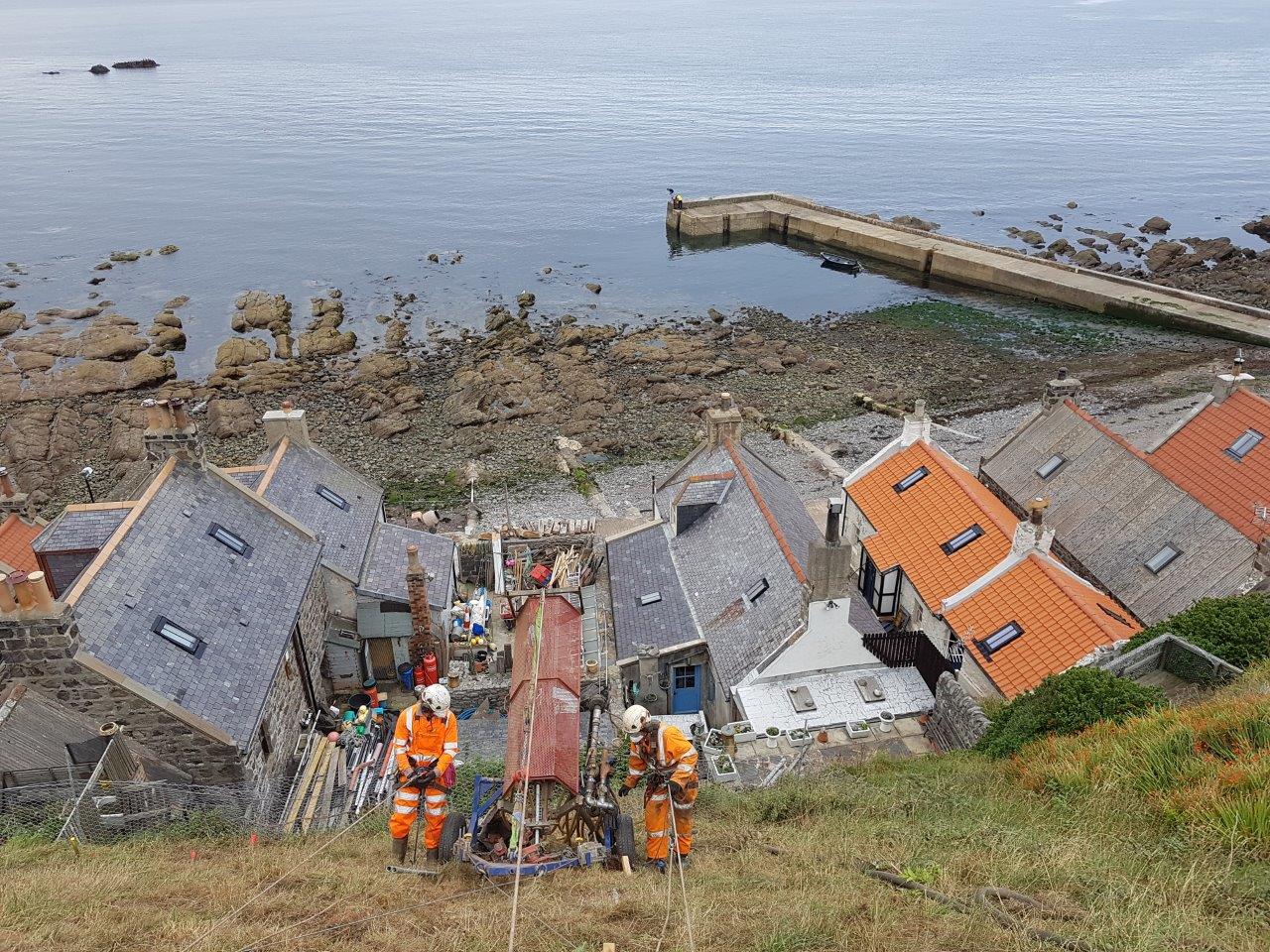 Crovie stabilisation work to be completed this week | Ground ...