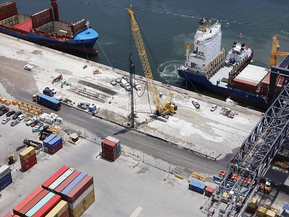 Keller division completes first phase of Florida port piling | Ground ...
