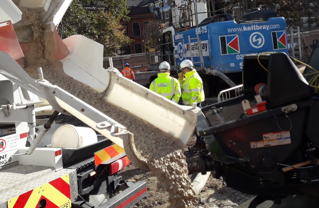 Keltbray completes UK’s first cement free pile | Ground Engineering