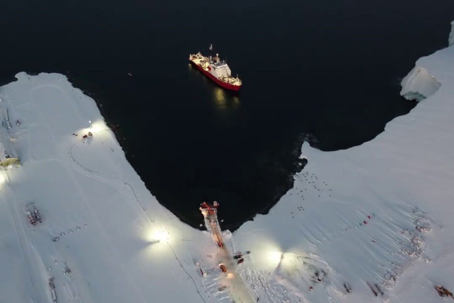 First construction phase of Rothera Wharf complete | Ground Engineering