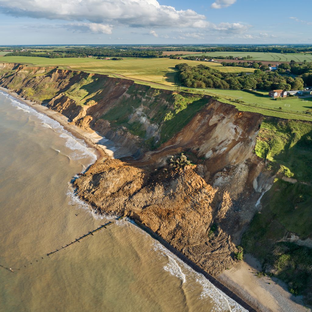 Gallery: Drone images released of Norfolk cliff collapse | Ground ...
