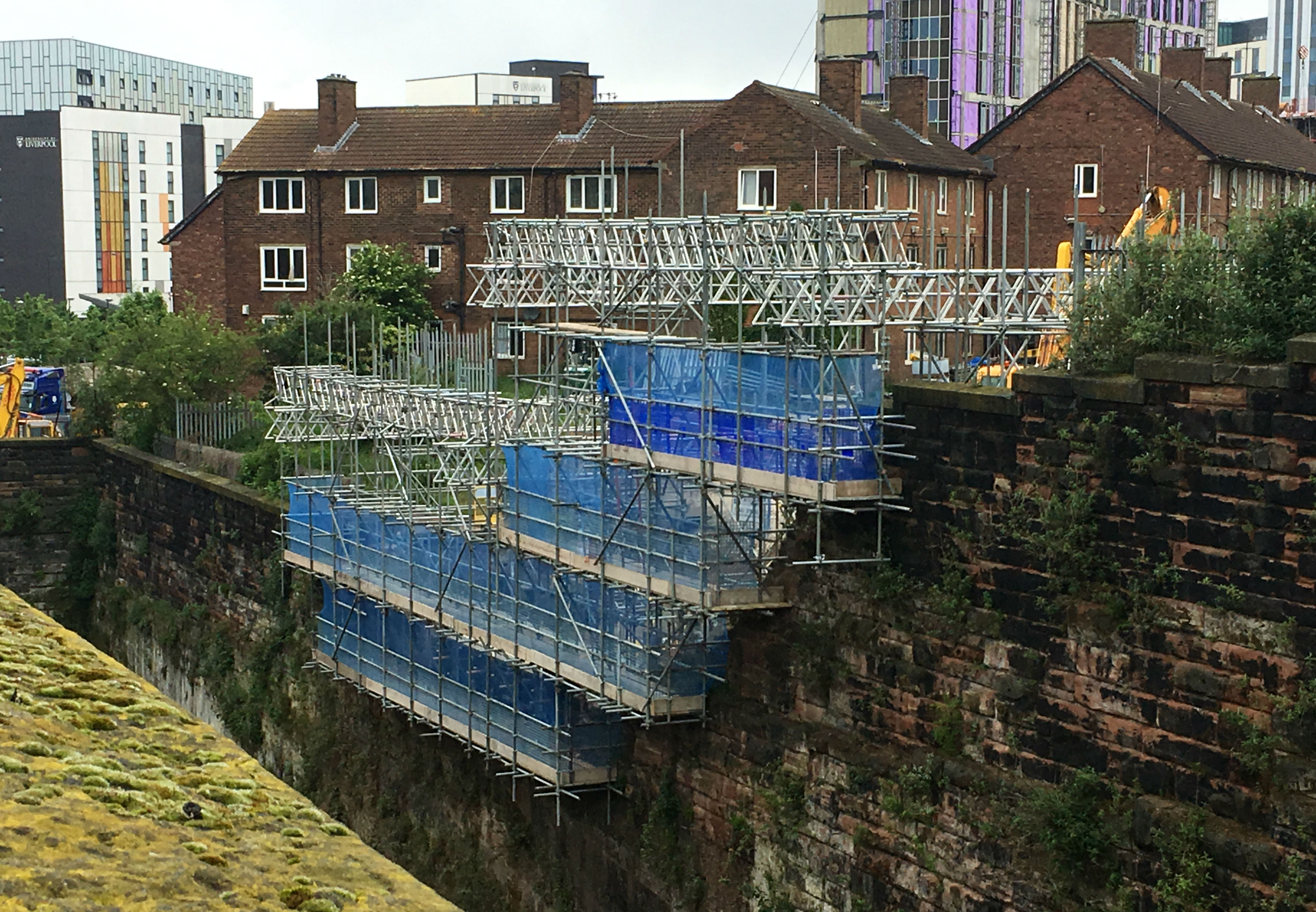 Final repairs underway to Liverpool Lime Street retaining wall | Ground ...
