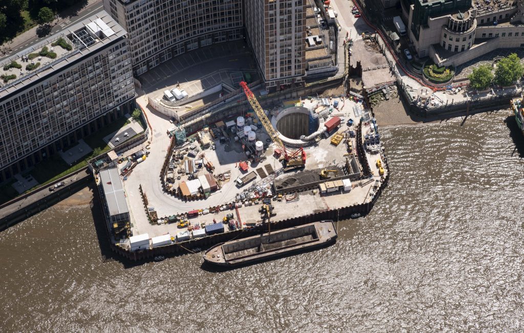 Gallery: Aerial photography shows Tideway shafts | Ground Engineering (GE)
